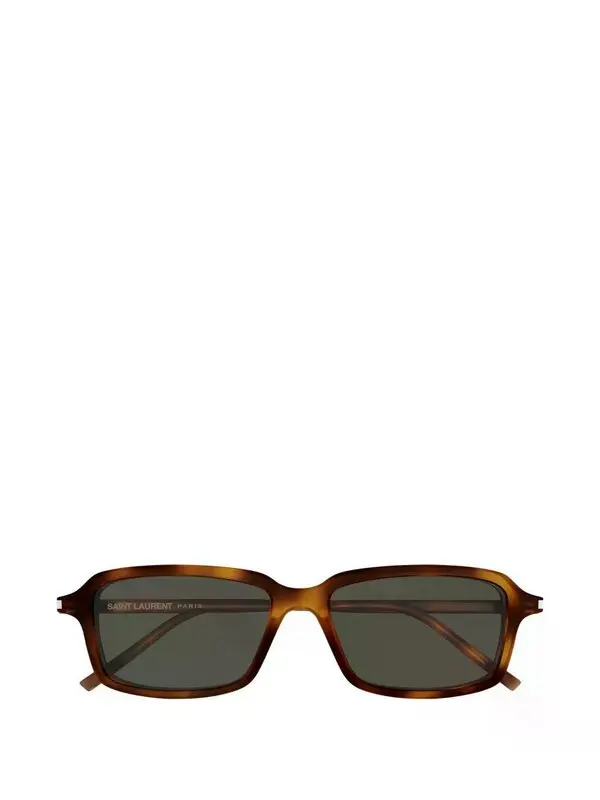 Saint Laurent Sl 938 Rectangle-frame Sunglasses - Brown