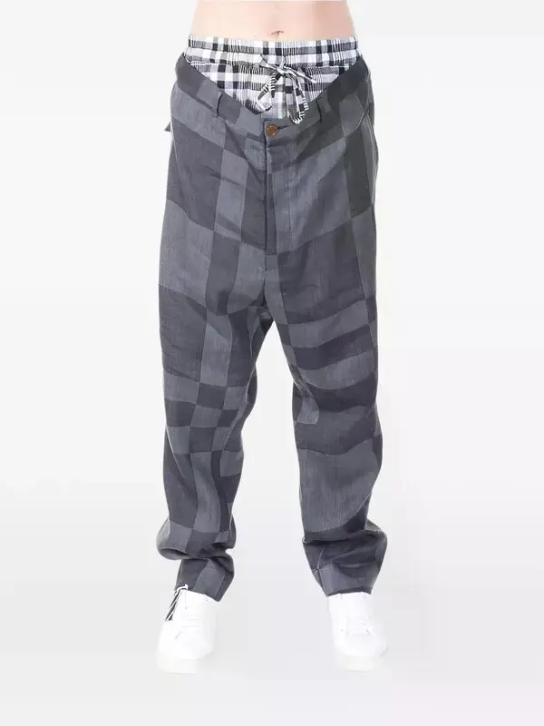 VIVIENNE WESTWOOD Checkered Drop-crotch Trousers