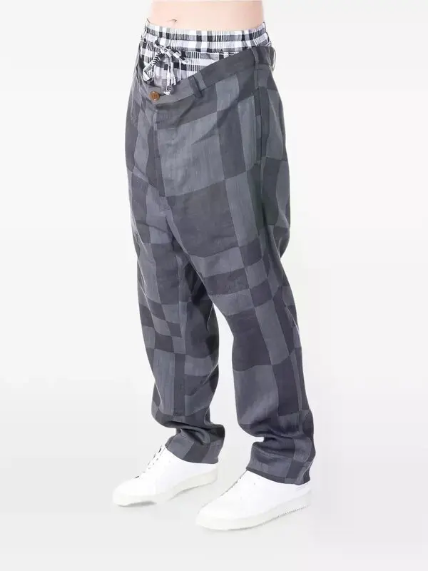 VIVIENNE WESTWOOD Checkered Drop-crotch Trousers
