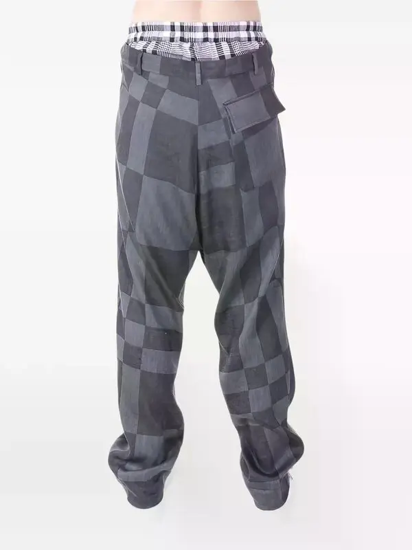 VIVIENNE WESTWOOD Checkered Drop-crotch Trousers