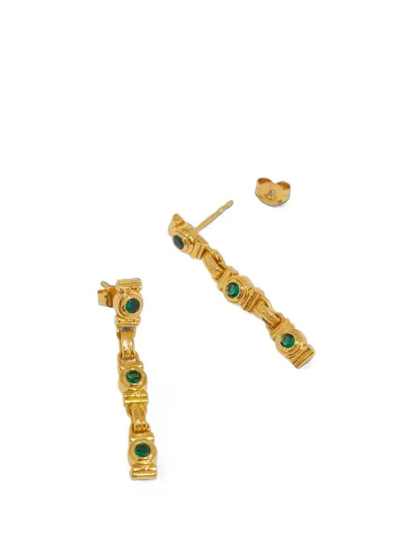 OTTOMAN HANDS Emerald Drop Earrings
