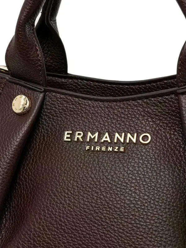 ERMANNO FIRENZE Logo-plaque Pleated Tote Bag