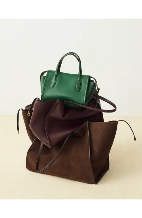 Madewell The Lexington Overnighter Suede Zip Tote