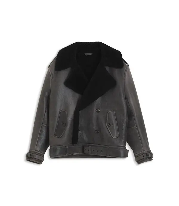 Hugo X Entire Studios Relaxed-fit Leather Jacket