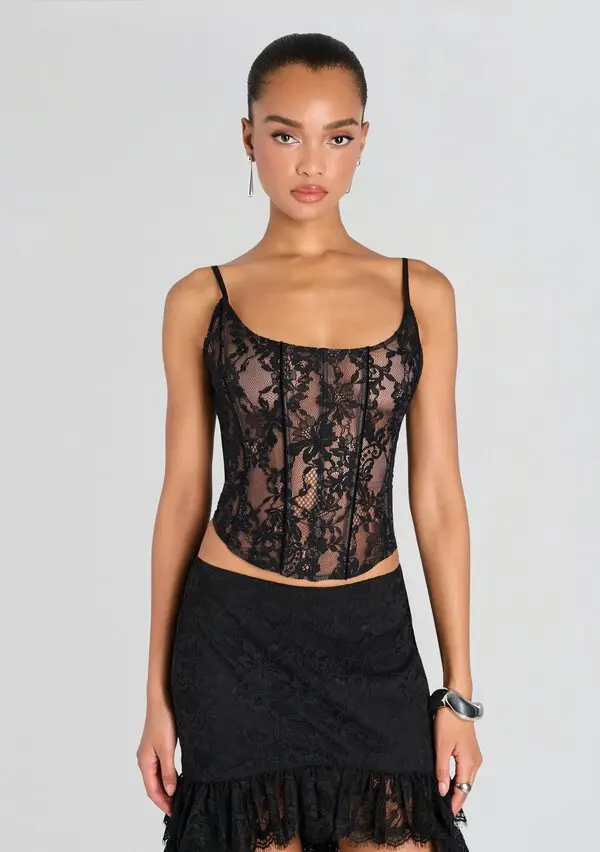 Retrofete Romi Lace Bustier