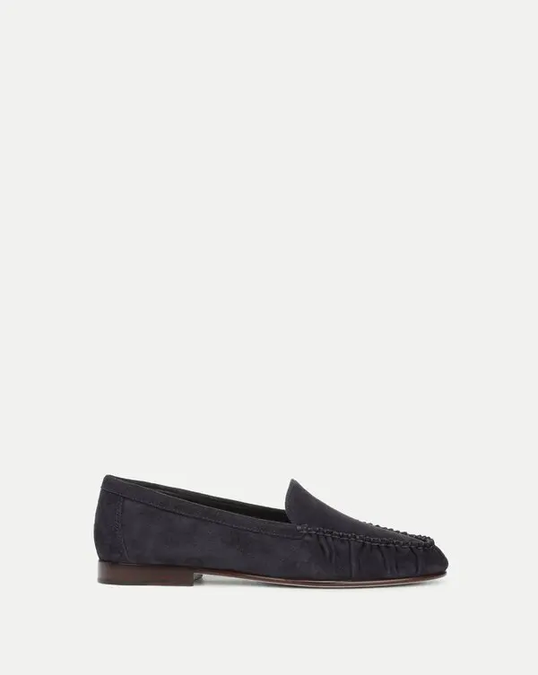 Veronica Beard Prilla Suede Loafer - Navy