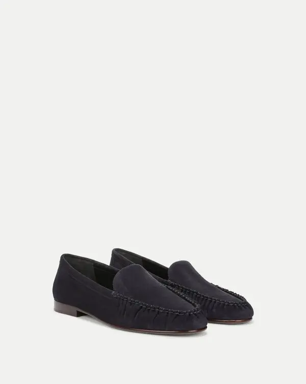 Veronica Beard Prilla Suede Loafer - Navy