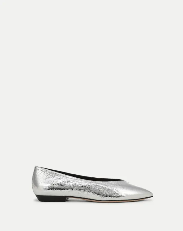 Veronica Beard Bancroft Metallic Flat