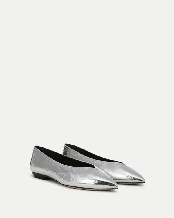 Veronica Beard Bancroft Metallic Flat