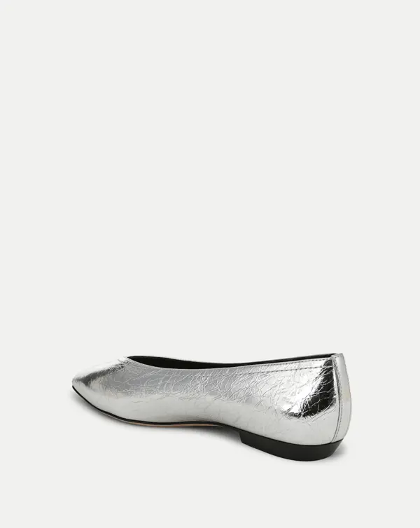 Veronica Beard Bancroft Metallic Flat