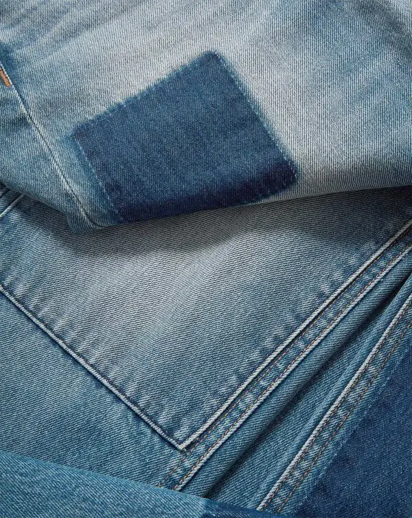 Veronica Beard Dylan Patchwork Straight-leg Jean