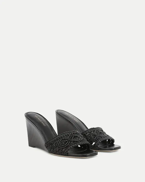 Veronica Beard Ellen Macrame Wedge Sandal