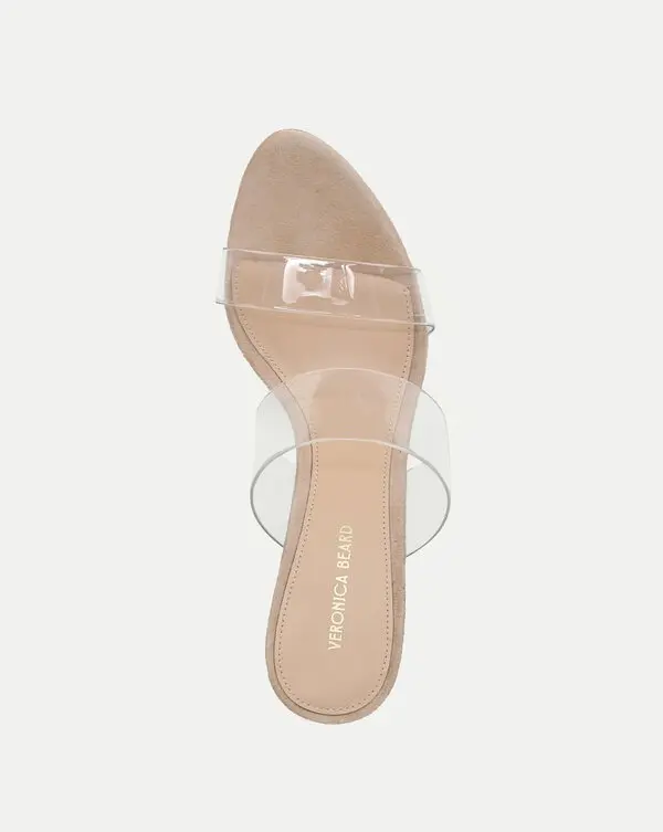 Veronica Beard Asha Mid-heel Sandal Sand Clear