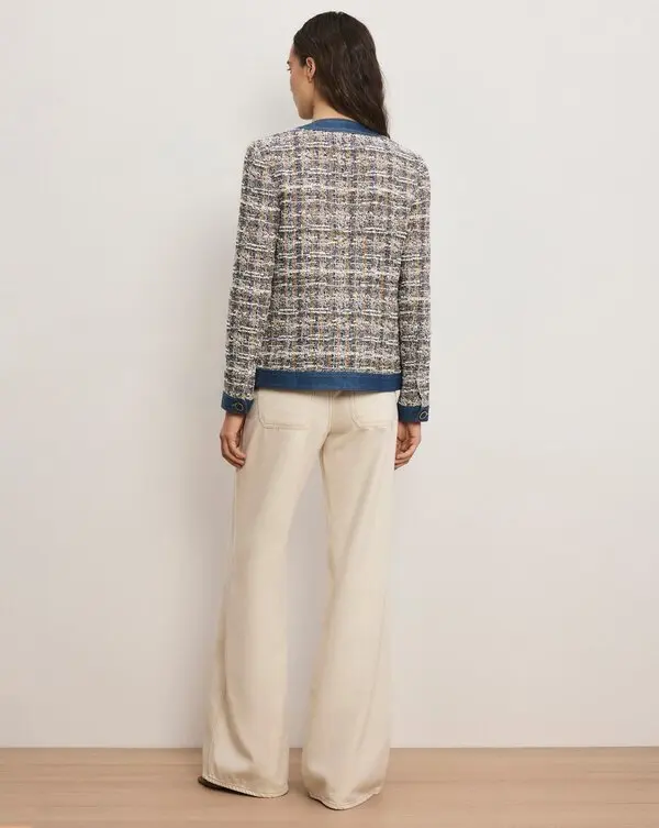 Veronica Beard Ainslie Tweed Jacket - Navy Multi
