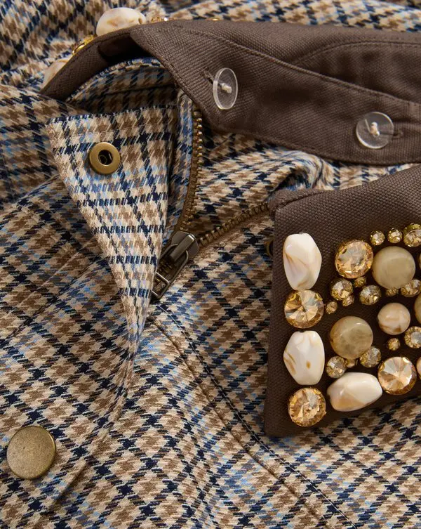 Veronica Beard Kasper Plaid Chore Jacket