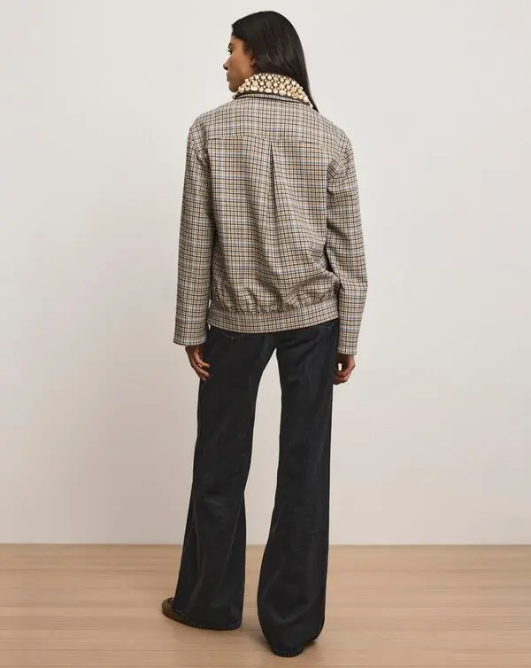 Veronica Beard Kasper Plaid Chore Jacket