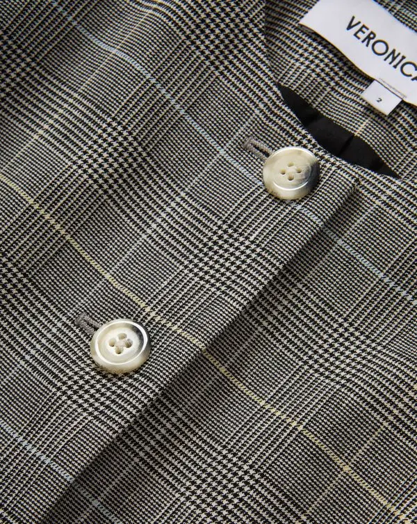 Veronica Beard Lois Linen-blend Vest