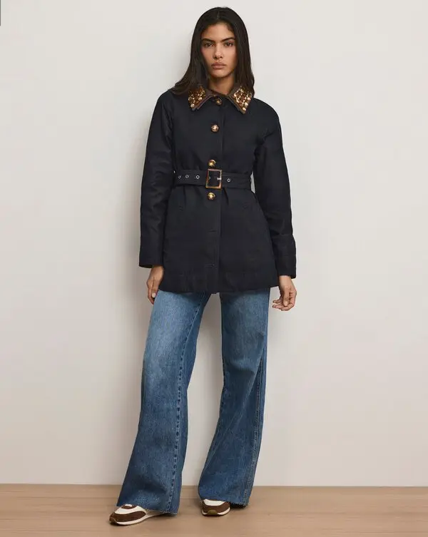 Veronica Beard Langham Belted Dickey Coat