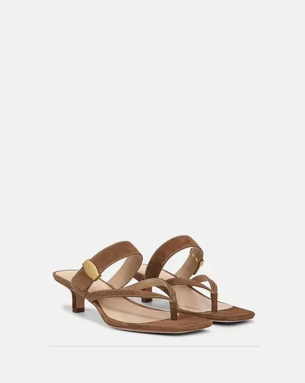 Veronica Beard Salva Dash Kitten-heel Sandal