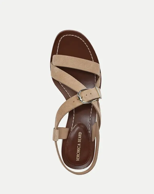 Veronica Beard Etta Suede Mid-heel Al