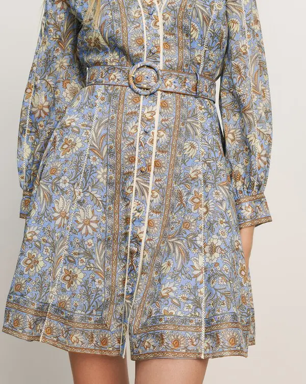 Veronica Beard Kumar Belted Mini Dress