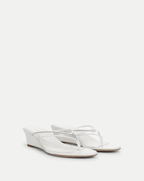 Veronica Beard Clea Jelly Wedge Sandal Clear Coconut - Clear/coconut