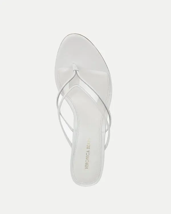 Veronica Beard Clea Jelly Wedge Sandal Clear Coconut - Clear/coconut