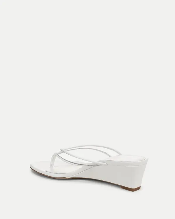 Veronica Beard Clea Jelly Wedge Sandal Clear Coconut - Clear/coconut