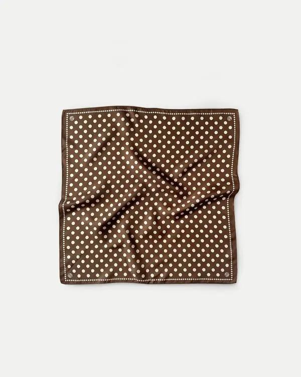 Veronica Beard Silk Polka Dot Scarf
