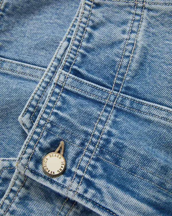 Veronica Beard Marquita Denim Mini Skirt