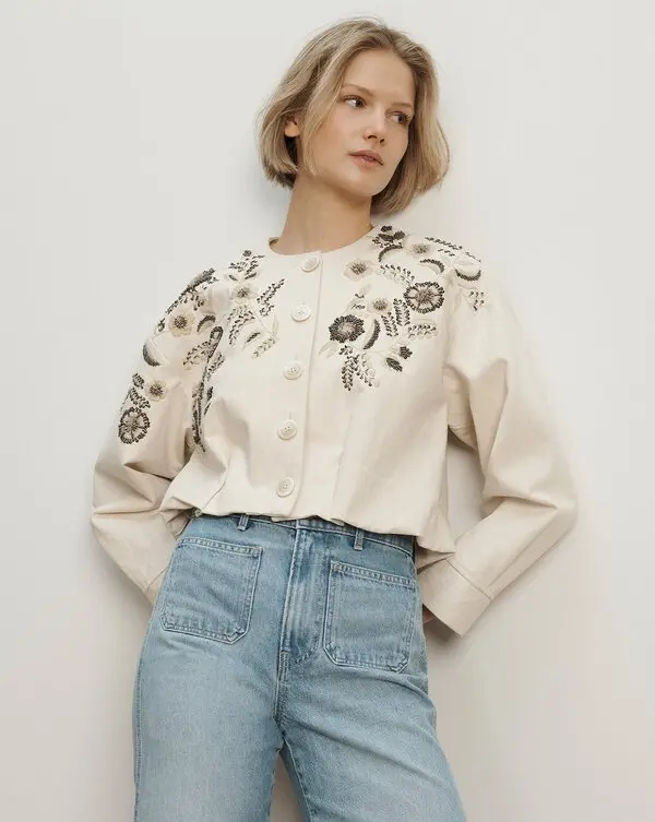Veronica Beard Emeren Embroidered Jacket