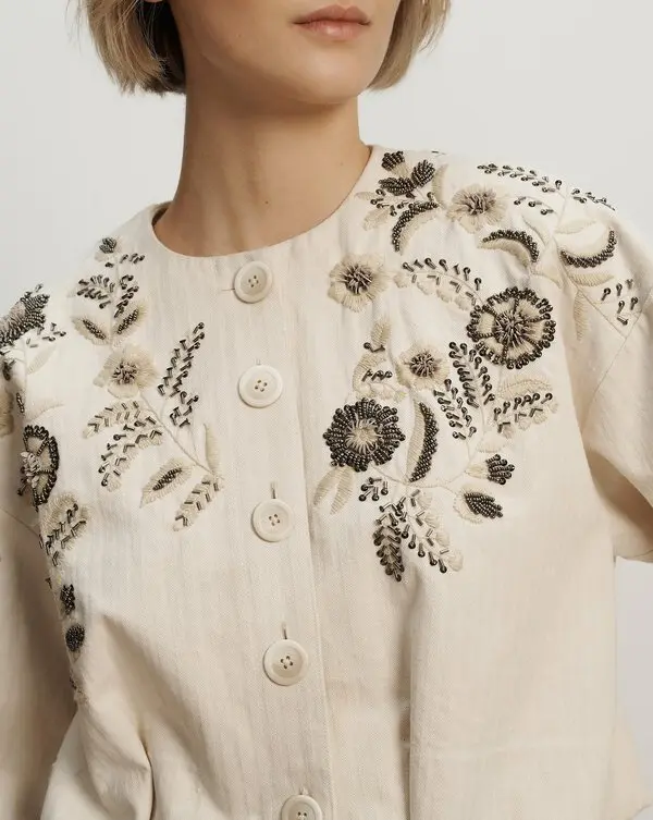 Veronica Beard Emeren Embroidered Jacket