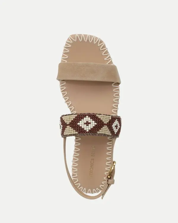 Veronica Beard Marian Beaded Flat Sandal