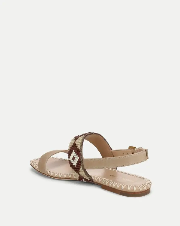 Veronica Beard Marian Beaded Flat Sandal
