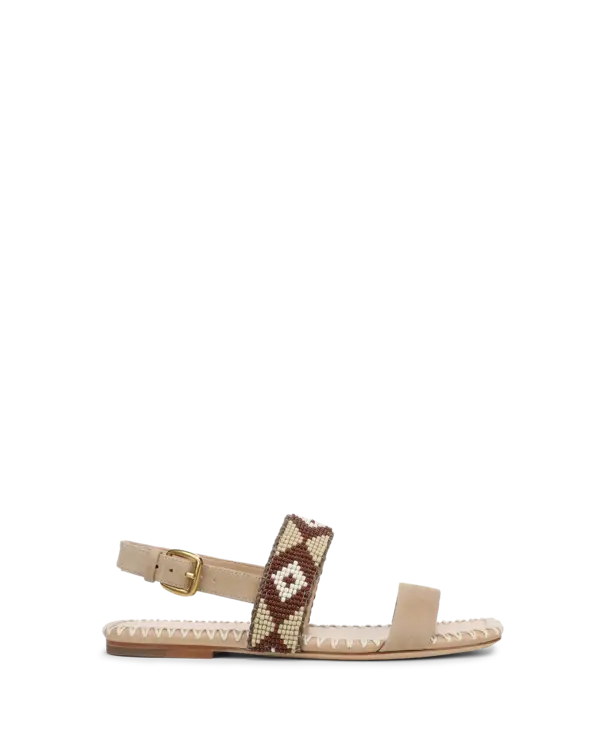 Veronica Beard Marian Beaded Flat Sandal