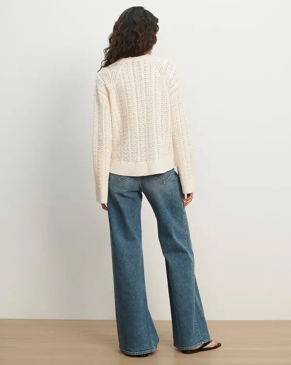 Veronica Beard Deveraux Pointelle Sweater