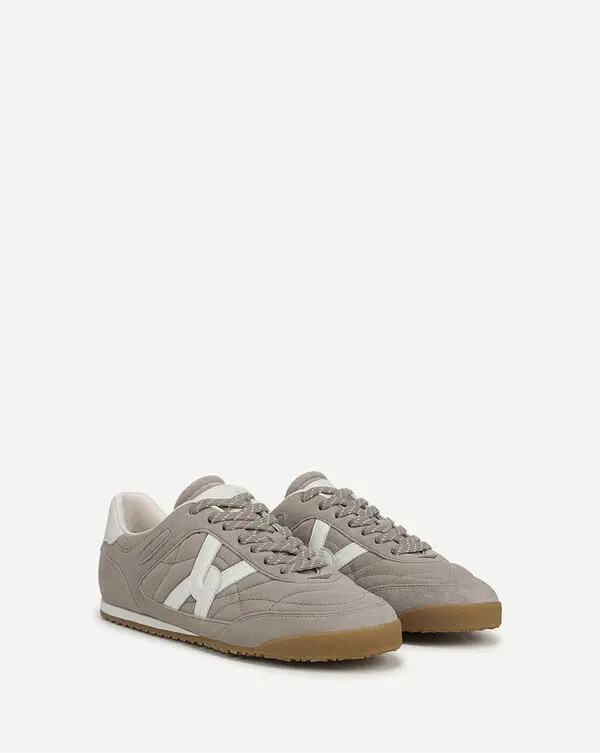 Veronica Beard Natalia Suede Sneaker - Cobblestone