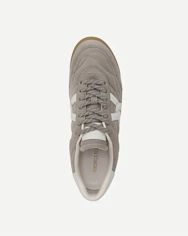 Veronica Beard Natalia Suede Sneaker - Cobblestone