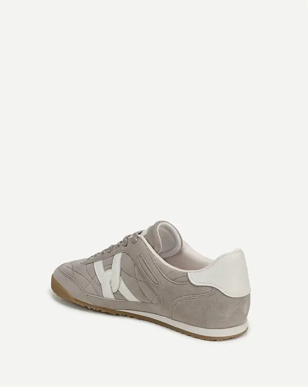 Veronica Beard Natalia Suede Sneaker - Cobblestone