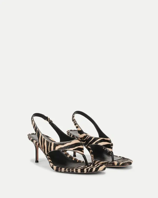 Veronica Beard Talon Calf Hair Slingback Sandal