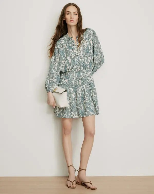 Veronica Beard Rivendell Silk-blend Mini Dress