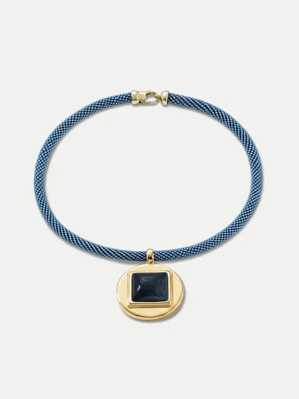 Veronica Beard Tiger's Eye Beaded Necklace
