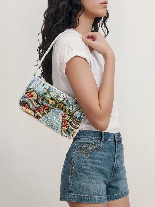 Veronica Beard Pauline Beaded Shoulder Bag