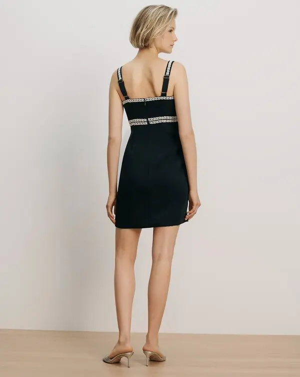Veronica Beard Lunette Beaded Mini Dress
