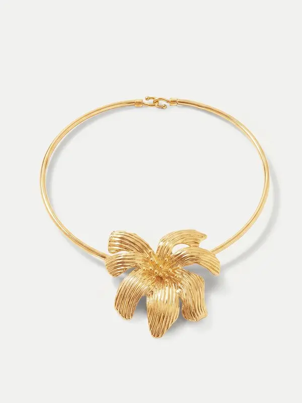 Veronica Beard Flower Collar Necklace