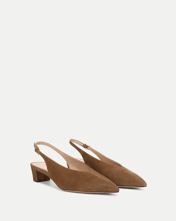 Veronica Beard Pamela Slingback Heel - Chestnut