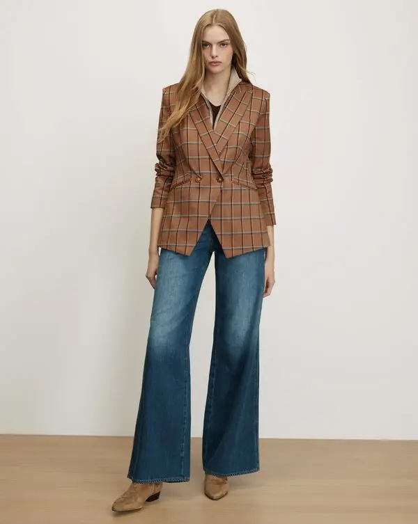 Veronica Beard Rickie Plaid Dickey Jacket