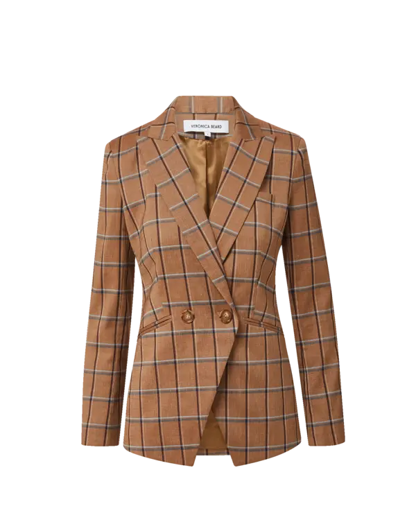 Veronica Beard Rickie Plaid Dickey Jacket