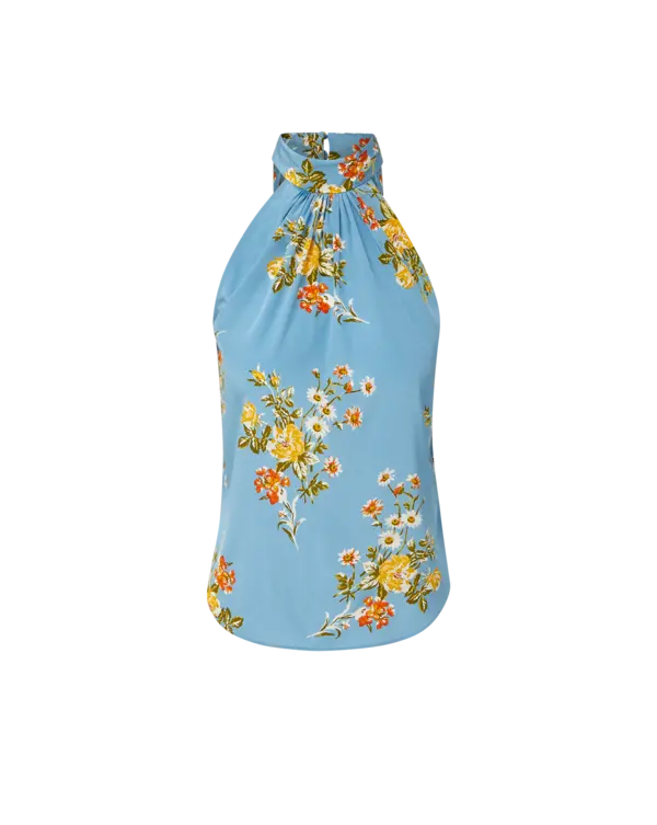Veronica Beard Kovi Floral Halter Top