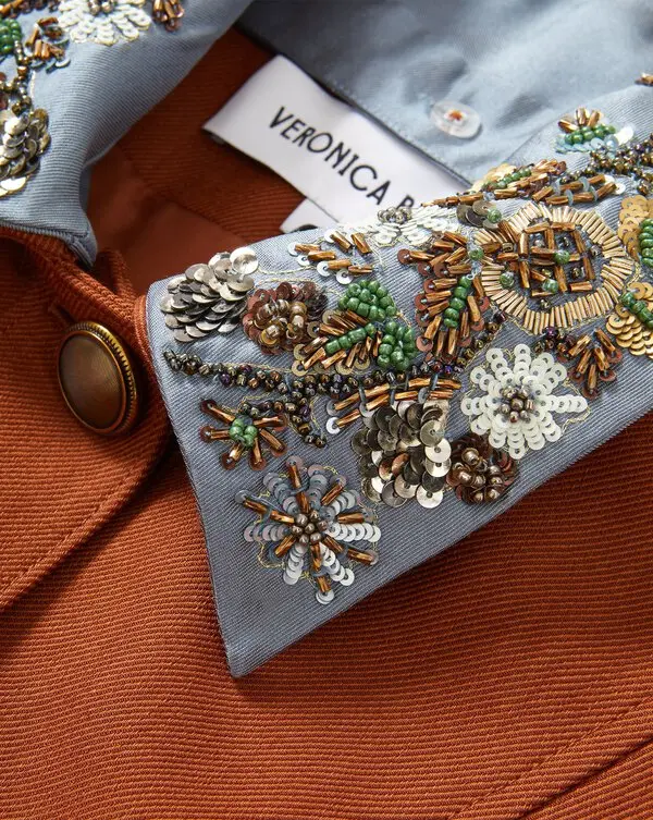 Veronica Beard Laramie Removable-collar Dickey Jacket
